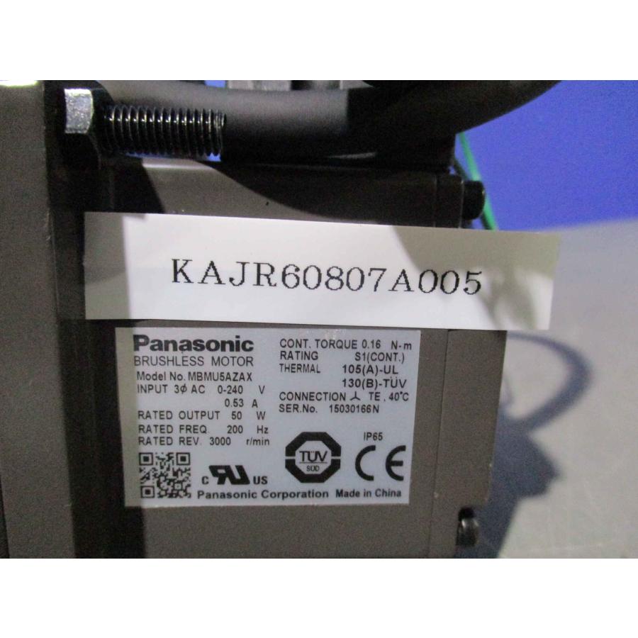 中古 PANASONIC MBMU5AZAX ブラシレスモータ (KAJR60807A005) : growdetrading Yahoo!ショップ - 通販 - Yahoo!ショッピング