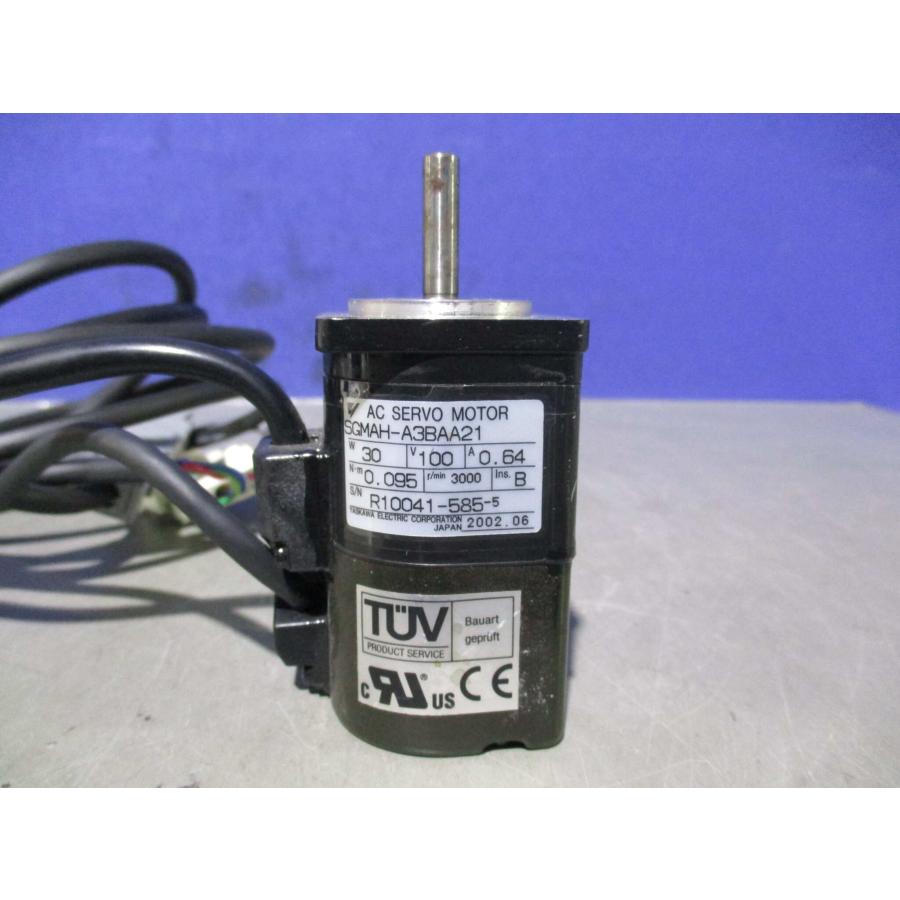 中古 YASKAWA AC SERVO MOTOR SGMAH-A3BAA21 30W / JZSP-CMP00-10 (KAPR60928A033) : kapr60928a033 ...