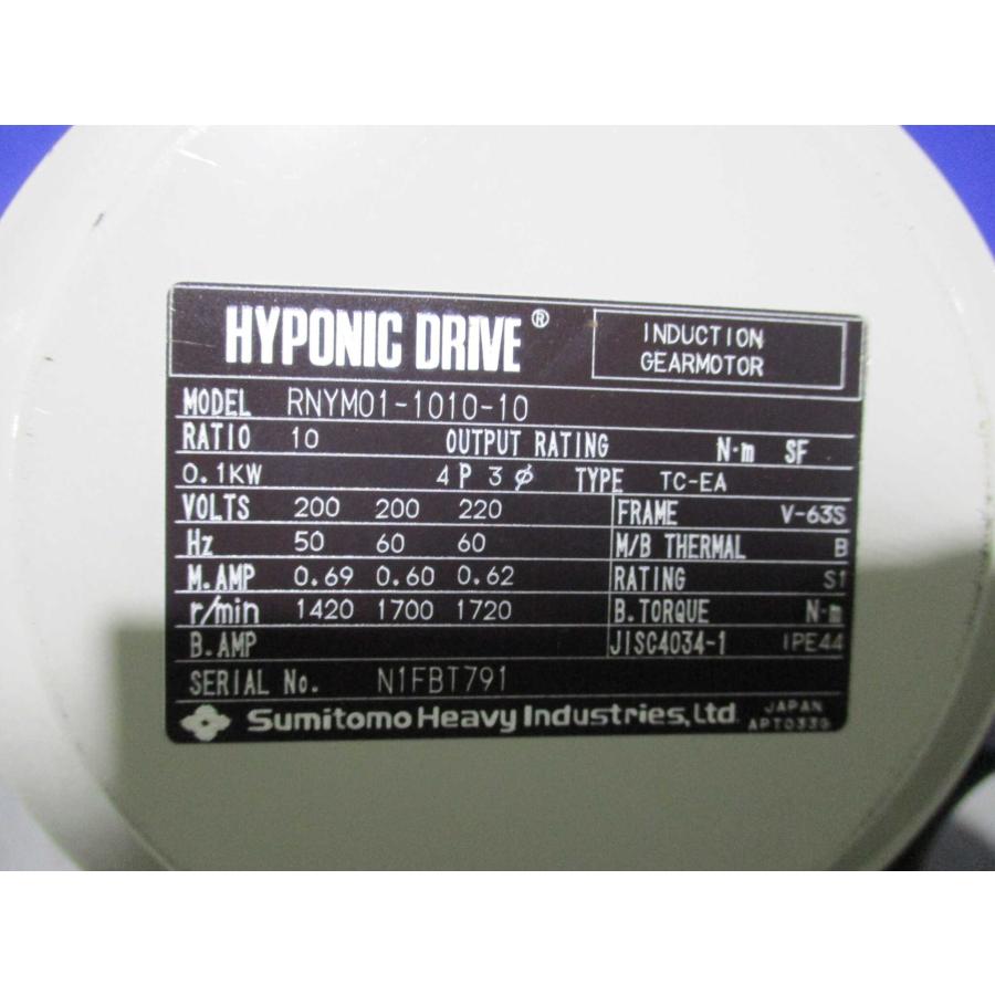 中古住友重機械工業 RNYM01-1010-10 ハイポニック減速機(KARR60516C024) : karr60516c024 ...