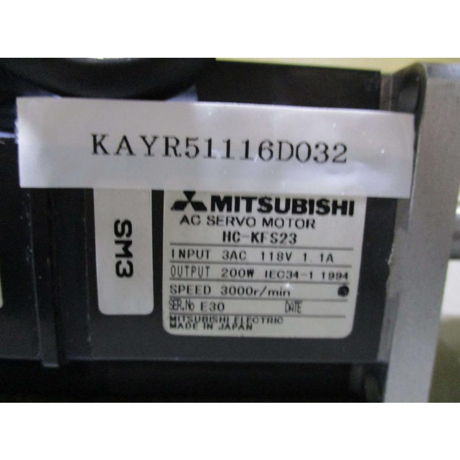 中古 MITSUBISHI AC SERVO MOTOR HC-KFS23 200W (KAYR51116D032) : kayr51116d032 : growdetrading Yahoo ...