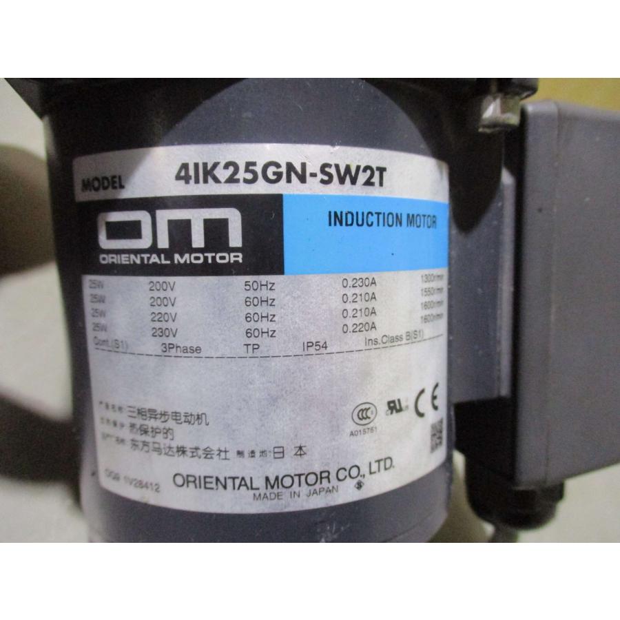 中古 ORIENTAL MOTOR 4IK25GN-SW2T INDUCTION / 4GN60K GEAR HEAD(KBFR50420C037) : growdetrading Yahoo ...