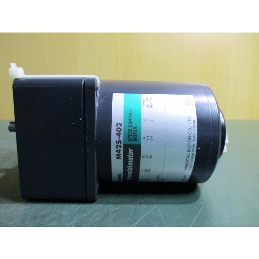 中古 Oriental Motor M425-402 SPEED CONTROL MOTOR/4HN25S GEAR HEAD ...