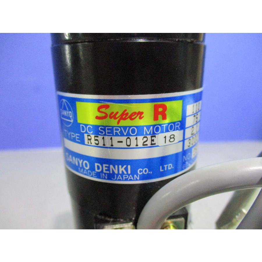 中古 SANYO DENKI SUPER R R511-012E18 110 75V 2.1A DC SERVO MOTOR ...
