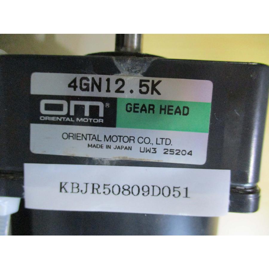 中古 ORIENTAL MOTOR ACスピードコントロールモーター PSH425-401P 25W 100V 0.7A/GEAR HEAD 4GN12.5K(KBJR50809D051 ...