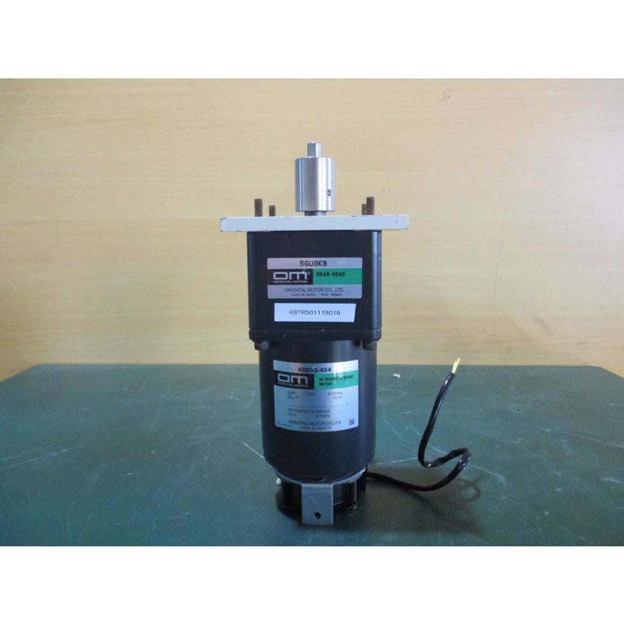 中古ORIENTAL MOTOR K0053-454 AC MAGNETIC BRAKE 60W 100V/5GU9KB Gear Head(KBTR50111B018 ...