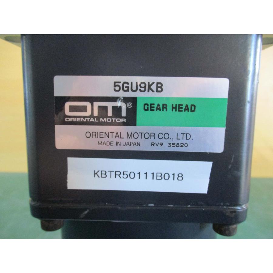 中古ORIENTAL MOTOR K0053-454 AC MAGNETIC BRAKE 60W 100V/5GU9KB Gear Head(KBTR50111B018 ...