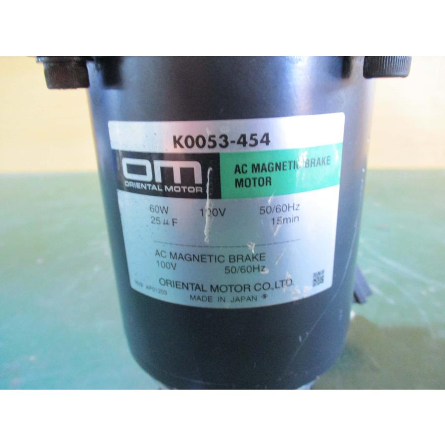 中古ORIENTAL MOTOR K0053-454 AC MAGNETIC BRAKE 60W 100V/5GU9KB Gear Head(KBTR50111B019 ...