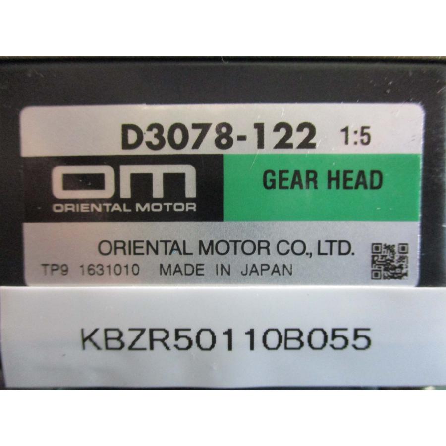 中古 ORIENTAL MOTOR INDUCTION 2IK6GN-C-E2/GEAR HEAD D3078-122 ...