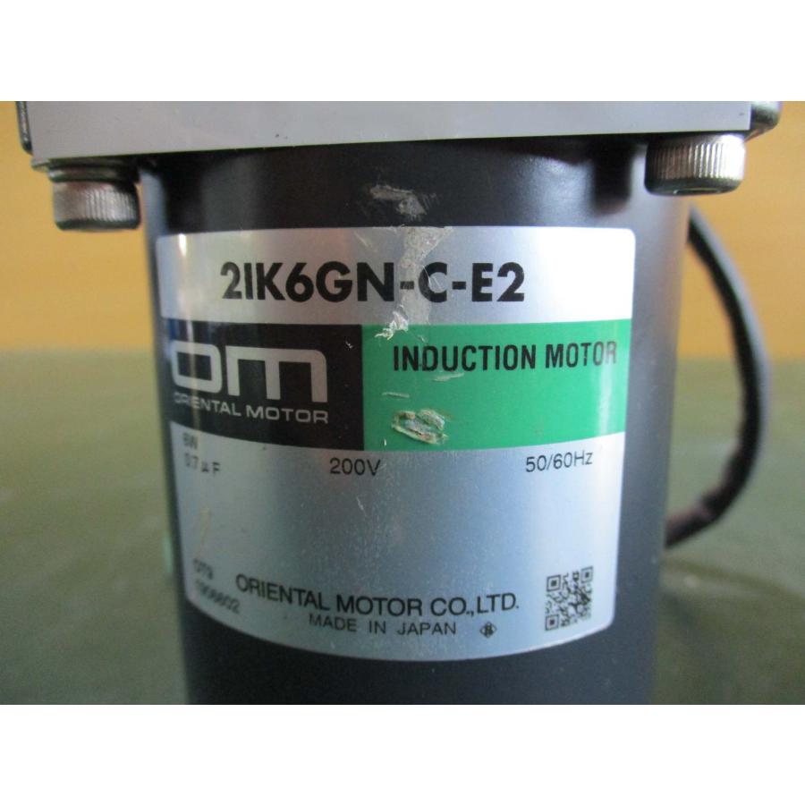 中古 ORIENTAL MOTOR INDUCTION 2IK6GN-C-E2/GEAR HEAD D3078-122 ...
