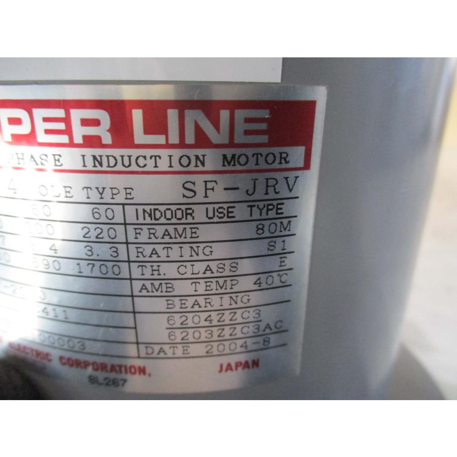 中古MITSUBISHI SUPER LINE SF-JRV モーター4P 0.75KW(KCAR41213C005) : growdetrading Yahoo!ショップ - 通販 ...