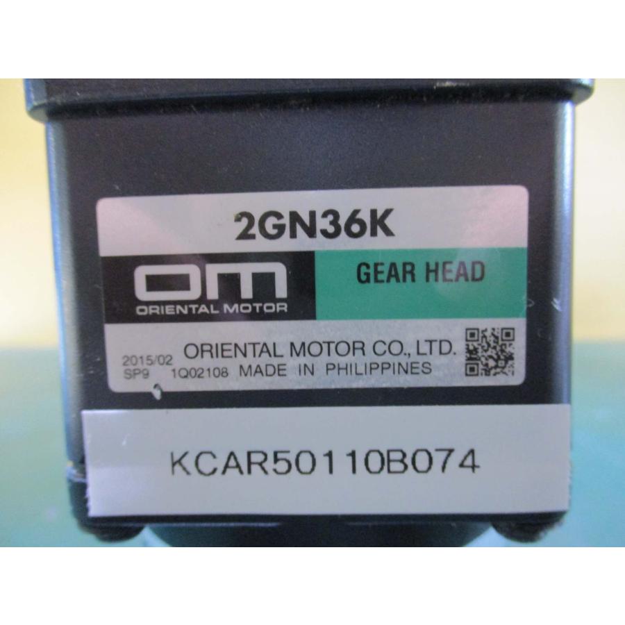 中古 ORIENTAL MOTOR GEAR HEAD 2GN36K/2RK6GN-AW2(KCAR50110B074 ...