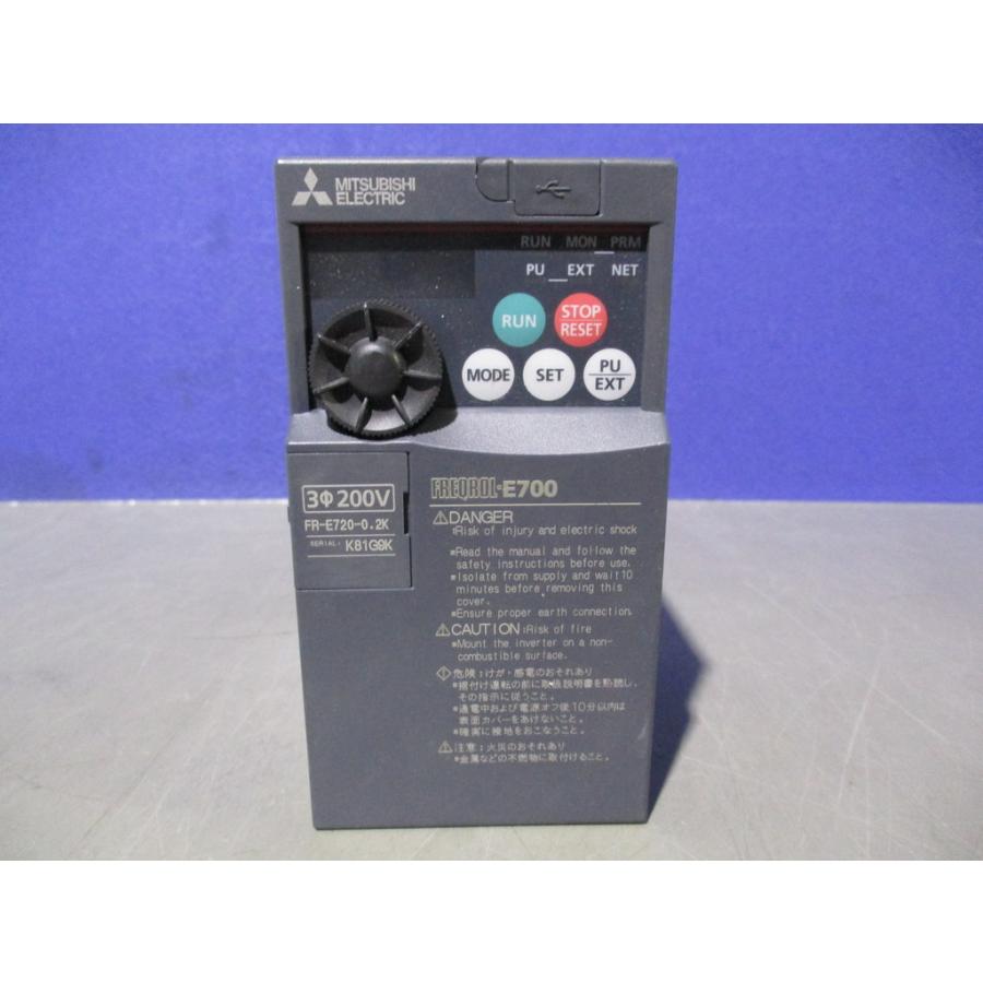 中古 MITSUBISHI INVERTER FR-E720-0.2K インバータ 200V (LABR70106C114) : growdetrading Yahoo!ショップ - 通販 ...