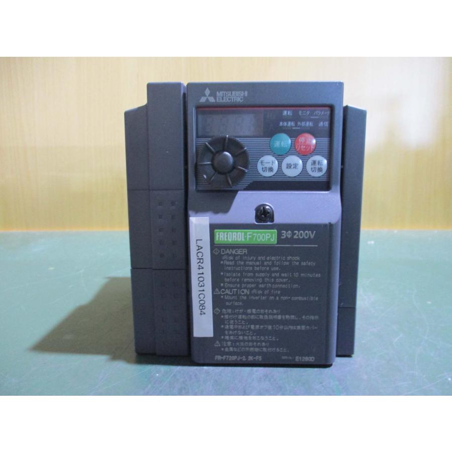 中古 MITSUBISHI FR-F720PJ-2.2K-FS 200V インバータ(LACR41031C084) : growdetrading Yahoo!ショップ - 通販 ...