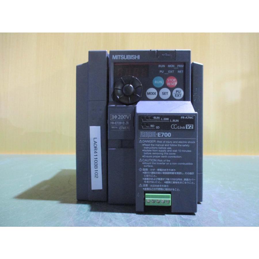 中古 MITSUBISHI INVERTER FR-E720-2.2K インバーター(LADR41103B102 ...