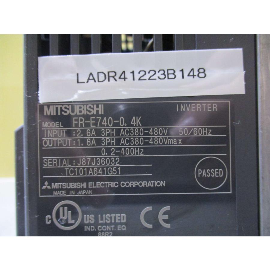 中古 MITSUBISHI INVERTER FR-E740-0.4K インバータ 400V(LADR41223B148) : growdetrading Yahoo!ショップ - 通販 ...