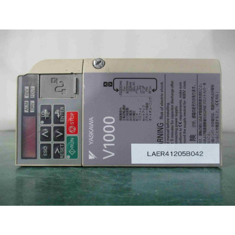 中古 Yaskawa V1000 CIMR-VA2A0001BAA インバータ(LAER41205B042) : growdetrading Yahoo!ショップ - 通販 - Yahoo ...