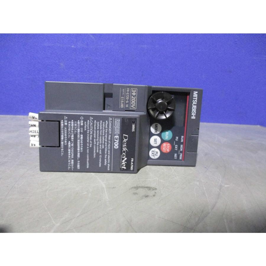 中古MITSUBISHI INVERTER FR-E720-0.1K インバータ 200V(LAER60513D129 ...