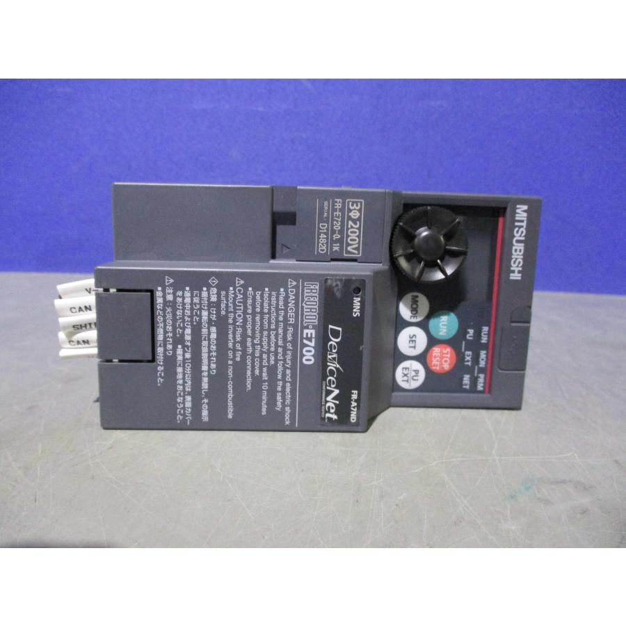 中古 MITSUBISHI INVERTER FR-E720-0.1K インバータ 200V(LAER60521D131 ...