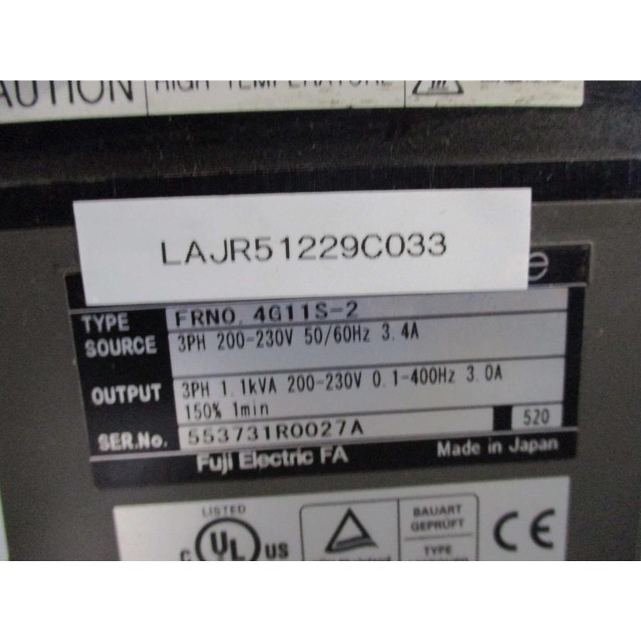 中古 FUJI INVERTER FRN0.4G11S-2 インバーター (LAJR51229C033) : growdetrading ...
