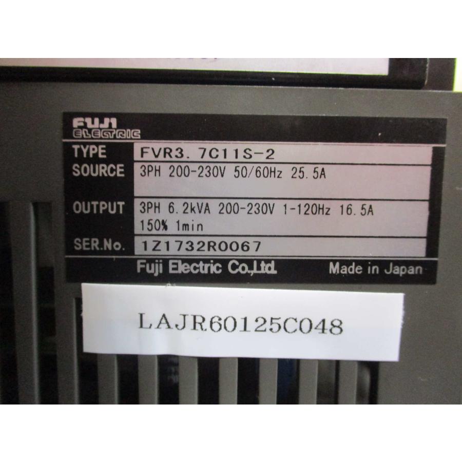 中古 FUJI INVERTER FVR3.7C11S-2 インバータ 3.7KW (LAJR60125C048) : lajr60125c048 : growdetrading Yahoo ...