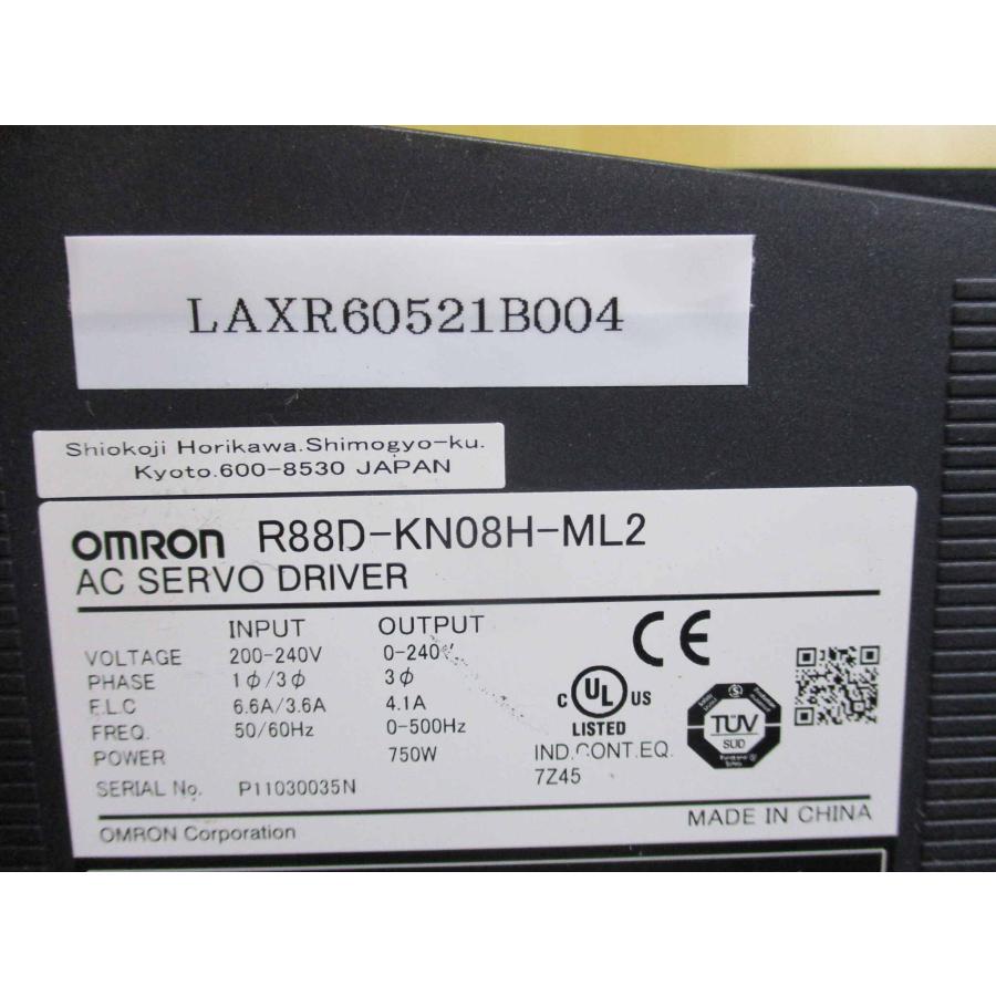 中古OMRON R88D-KN08H-ML2 750W AC SERVO DRIVE(LAXR60521B004) : laxr60521b004 : growdetrading Yahoo ...