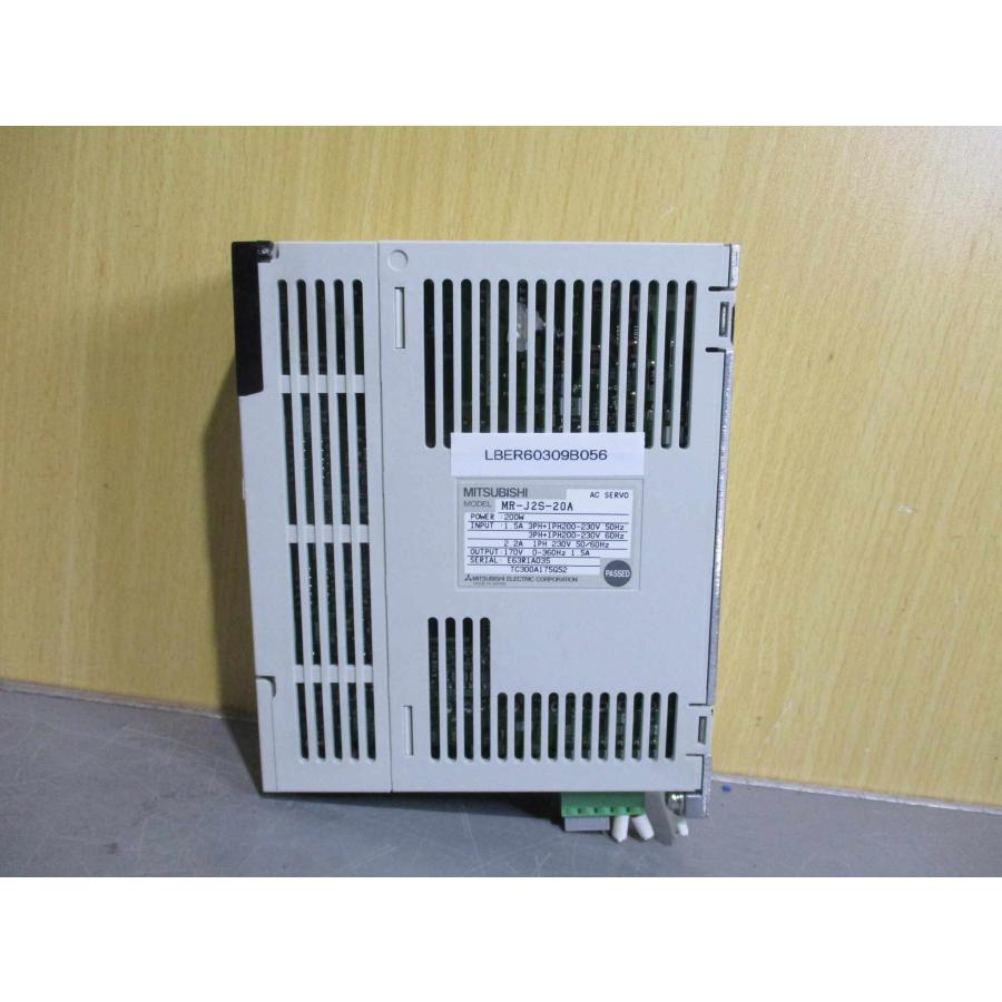 中古 MITSUBISHI AC SERVO MR-J2S-20A サーボアンプ 200W (LBER60309B056) : growdetrading Yahoo!ショップ - 通販 ...