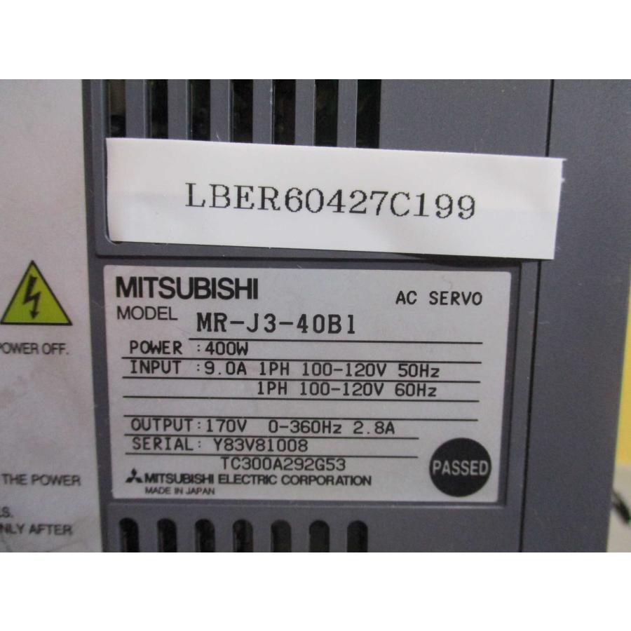 中古 MITSUBISHI AC SERVO MR-J3-40B1 サーボアンプ 400W (LBER60427C199) : lber60427c199 : growdetrading ...