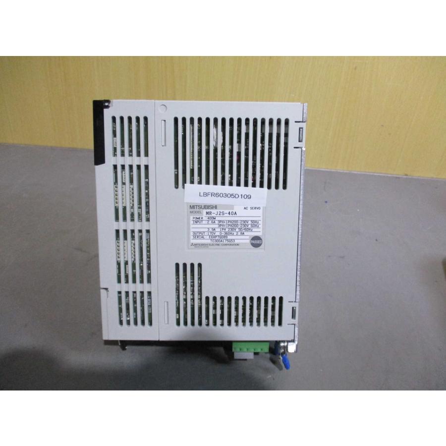 中古 MITSUBISHI AC SERVO MR-J2S-40A サーボアンプ 400W (LBFR60305D109 ...