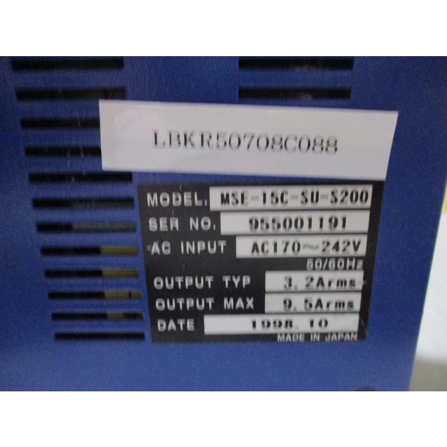 中古 SUMITOMO MOTOR DRIVER MSE-15C-SU-S200(LBKR50708C088) : lbkr50708c088 : growdetrading Yahoo ...