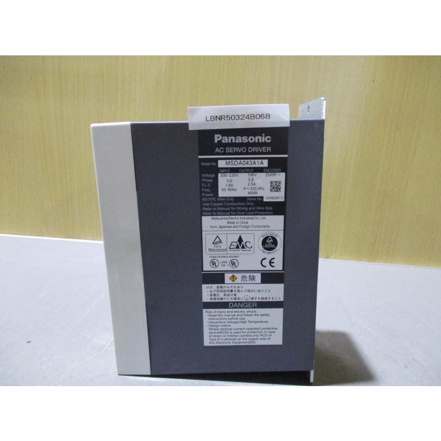 中古 PANASONIC AC SERVO DRIVER MSDA043A1A ACサーボドライバー(LBNR50324B068) : growdetrading Yahoo!ショップ ...