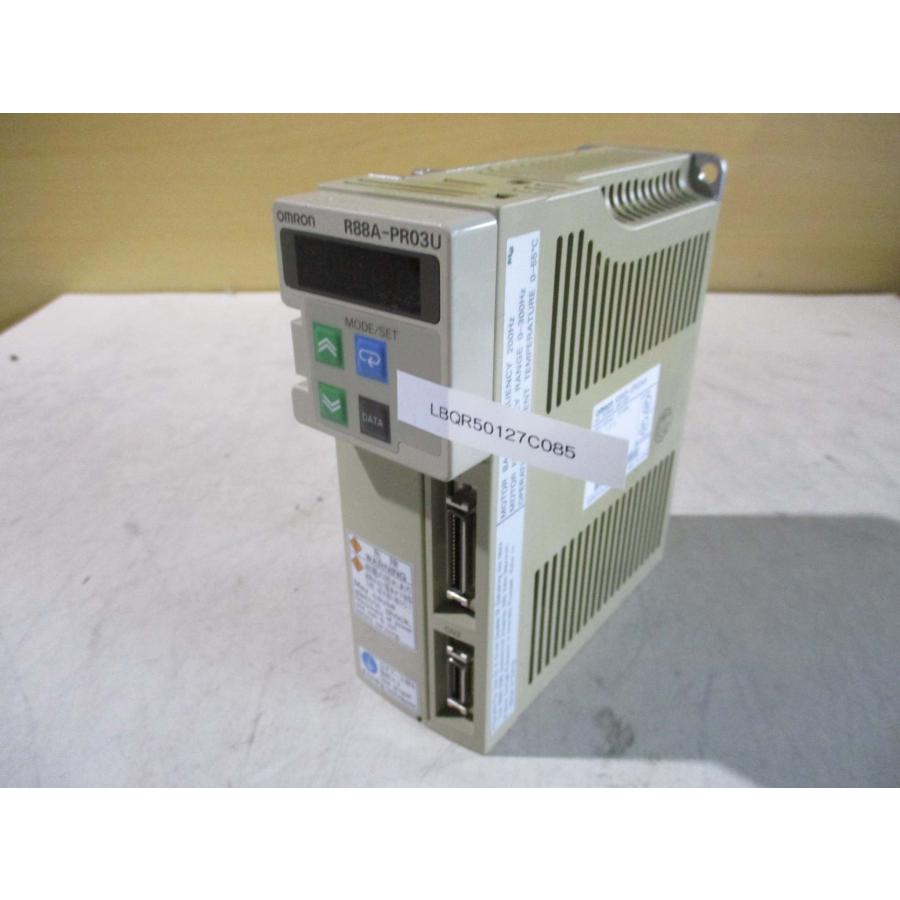 中古 OMRON AC SERVO DRIVER R88D-UP03HA ACサーボドライバー 200/230VAC 50W 1.5A/R88A-PR03U(LBQR50127C085 ...