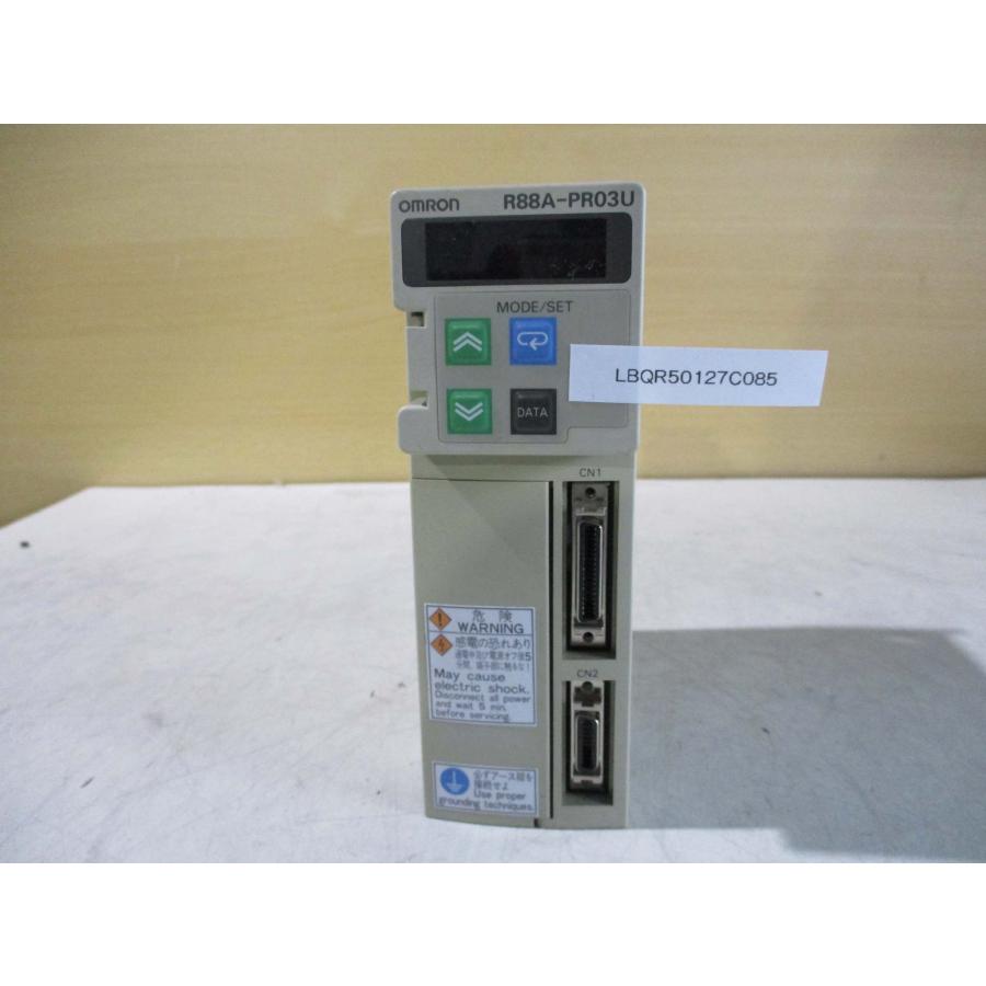 中古 OMRON AC SERVO DRIVER R88D-UP03HA ACサーボドライバー 200/230VAC 50W 1.5A/R88A-PR03U(LBQR50127C085 ...