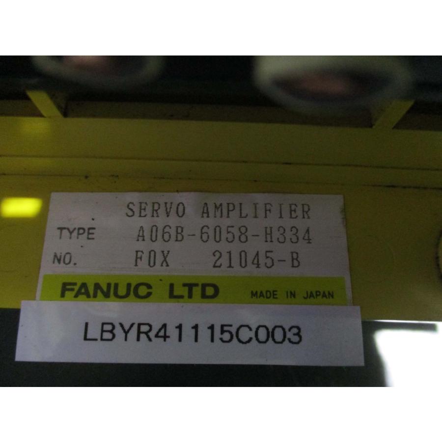 中古 FANUC A06B-6058-H334 SERVO AMPLIFIER(LBYR41115C003) : growdetrading ...