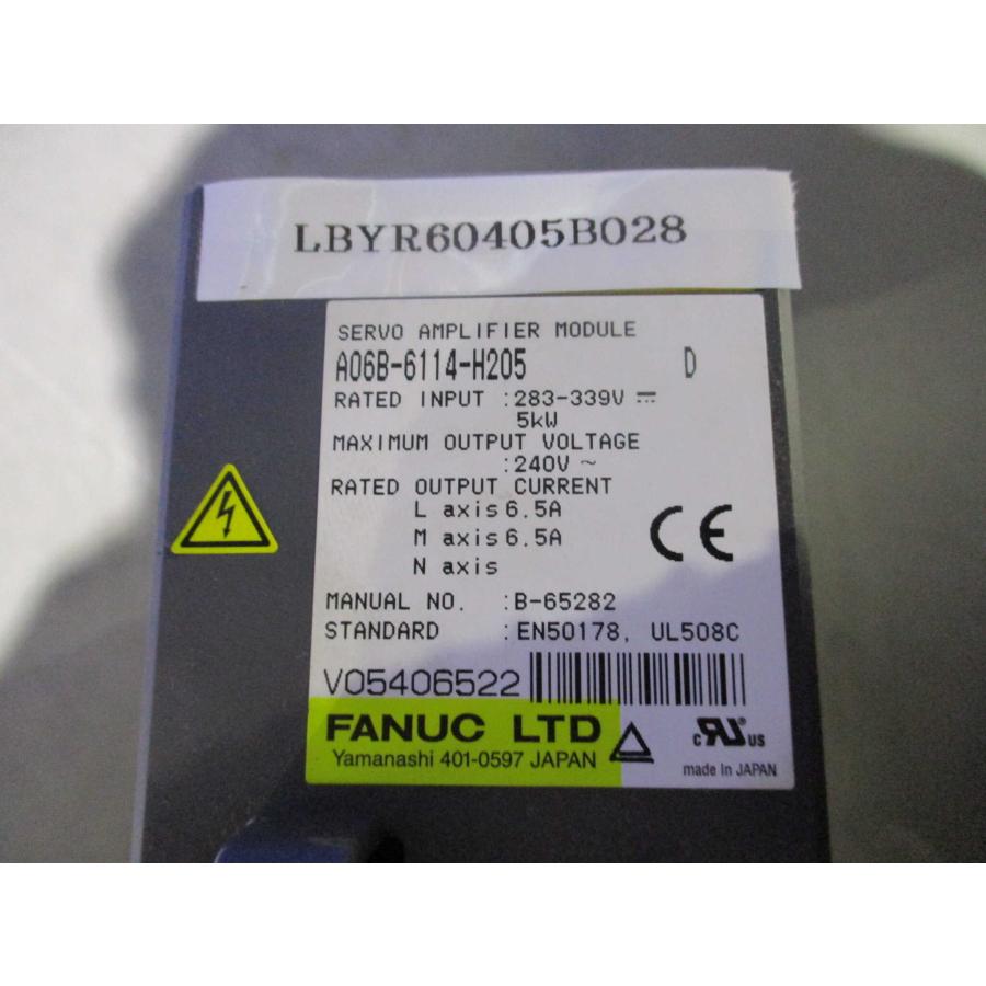 中古 FANUC A06B-6114-H205 サーボ アンプ モジュール (LBYR60405B028) : growdetrading Yahoo!ショップ - 通販 - Yahoo!ショッピング