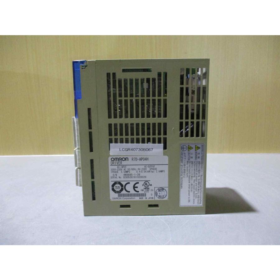 中古 OMRON ACサーボドライバ スマートステップ R7D-AP04H AC DRIVER 200V-230V AC 50/60Hz 0.2kw(LCGR40730B067 ...