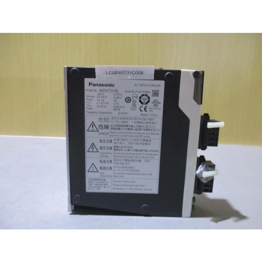 中古 Panasonic AC SERVO DRIVER MBDKT2510E サーボドライバー(LCGR40731C009 ...