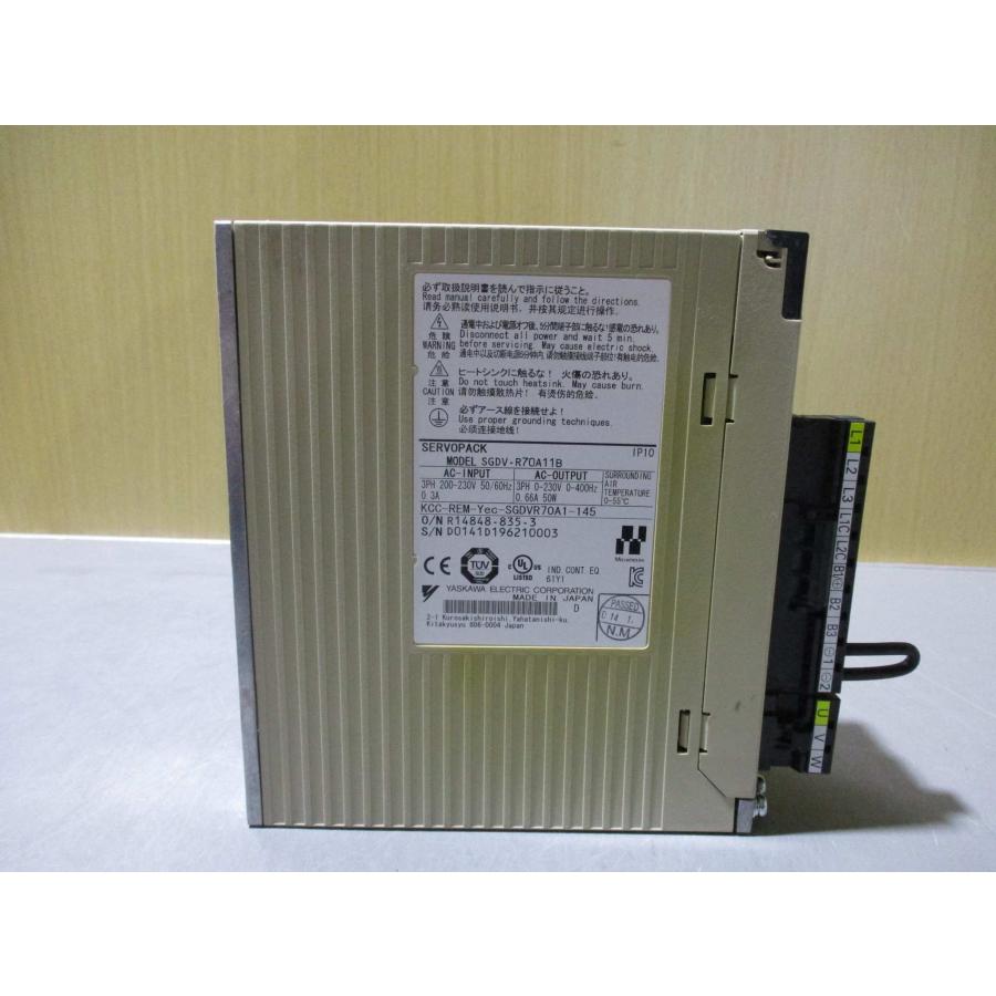 中古 YASKAWA SERVOPACK SGDV-R70A11B/FULLY CLOSED I/F SGDV-OFA01A セット ...