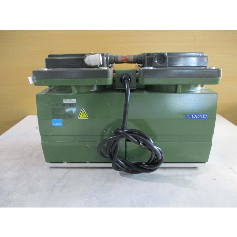 中古 ULVAC DIAPHRAGM VACUUM PUMP DA-120S ダイヤフラム真空ポンプ(MAER41223D011 ...