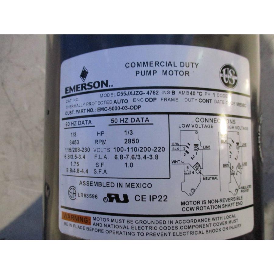 中古 MTH PUMPS T31A SS Regenerative Turbine Pumps / EMERSON C55JXJZG-4762 ...