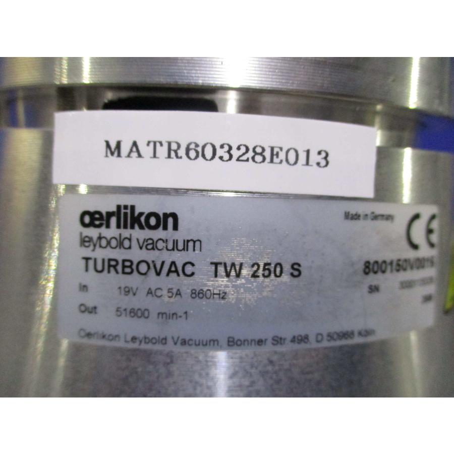中古 OERLIKON LEYBOLD VACUUM TURBOVAC TW 250S/TDS PROFIBUS 800070V0004/LI-9496 BALZERS ...
