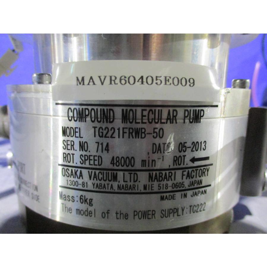 中古 OSAKA VACUUM COMPOUND MOLECULAR PUMP TG221FRWB-50/HVL42-X0015 ...