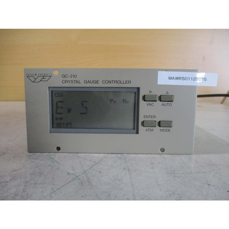 中古 VACUUM PRODUCTS CRYSTAL GAUGE CONTROLLER GC-210 クリスタルゲージコントローラー 通電OK ...