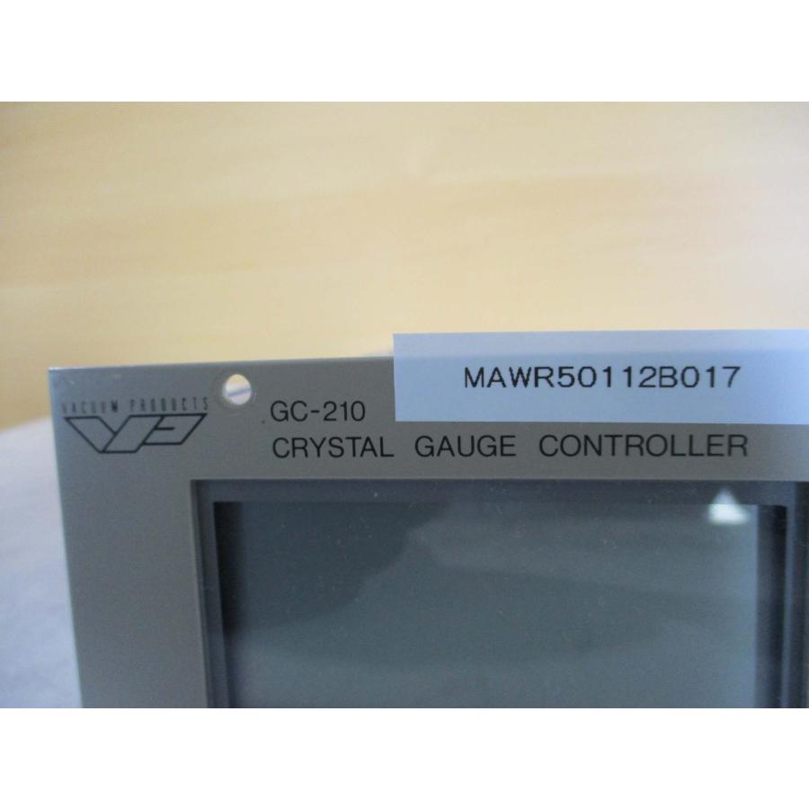 中古 VACUUM PRODUCTS CRYSTAL GAUGE CONTROLLER GC-210 クリスタルゲージコントローラー 通電OK ...