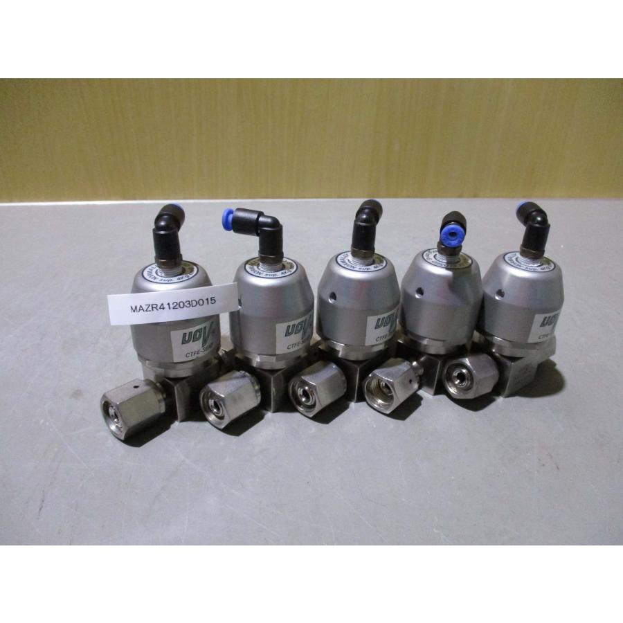 中古 Motoyama UCV CTFE-Seat Pneumatic Valve 空気圧バルブ(5個セット)(MAZR41203D015 ...