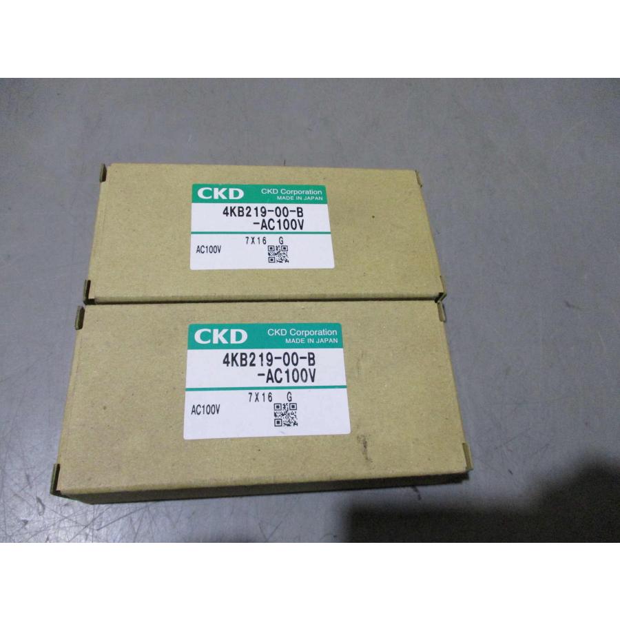 新古CKD 4KA・Bシリーズ 空気圧バルブ パイロット式5ポート弁 4KB219-00-B-AC100V(NAGR60917B028 ...