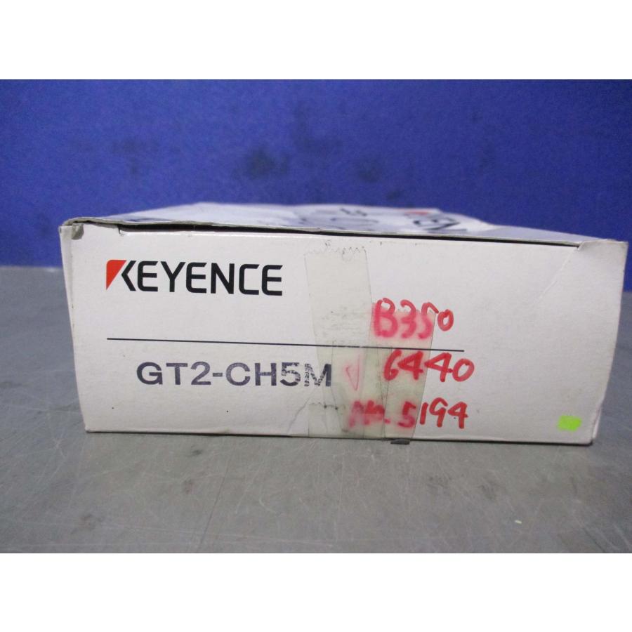 新古 KEYENCE GT2-CH5M 高精度接触式デジタルセンサ センサヘッドケーブル ストレートタイプ 5m (NAKR60814C062 ...
