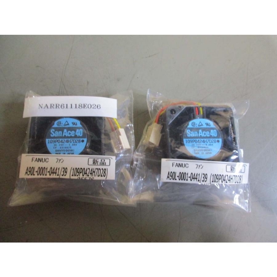 新古 SANYODENKI SanAce40 109P0424H7D28 FANUC A90L-0001-0441/39 サーバーファン2個 (NARR61118E026 ...