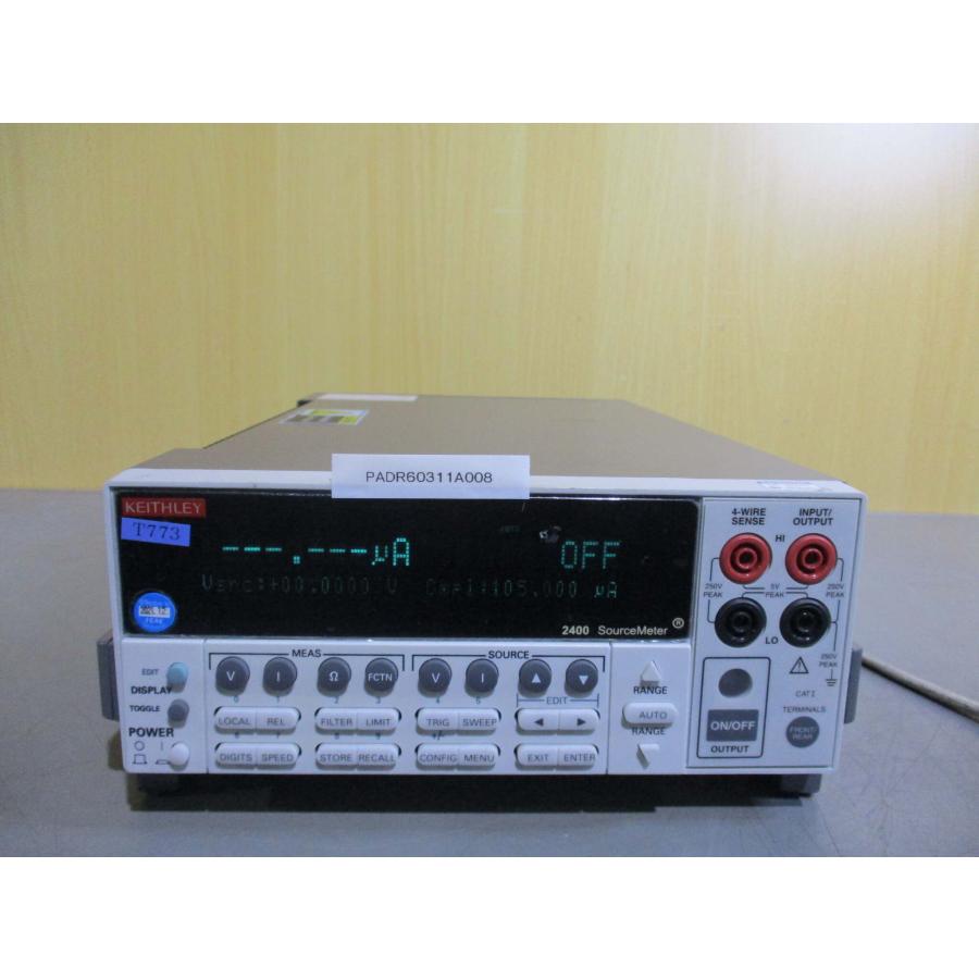 中古KEITHLEY 2400 SOURCEMETER 通電OK(PADR60311A008) : growdetrading Yahoo!ショップ - 通販 - Yahoo!ショッピング