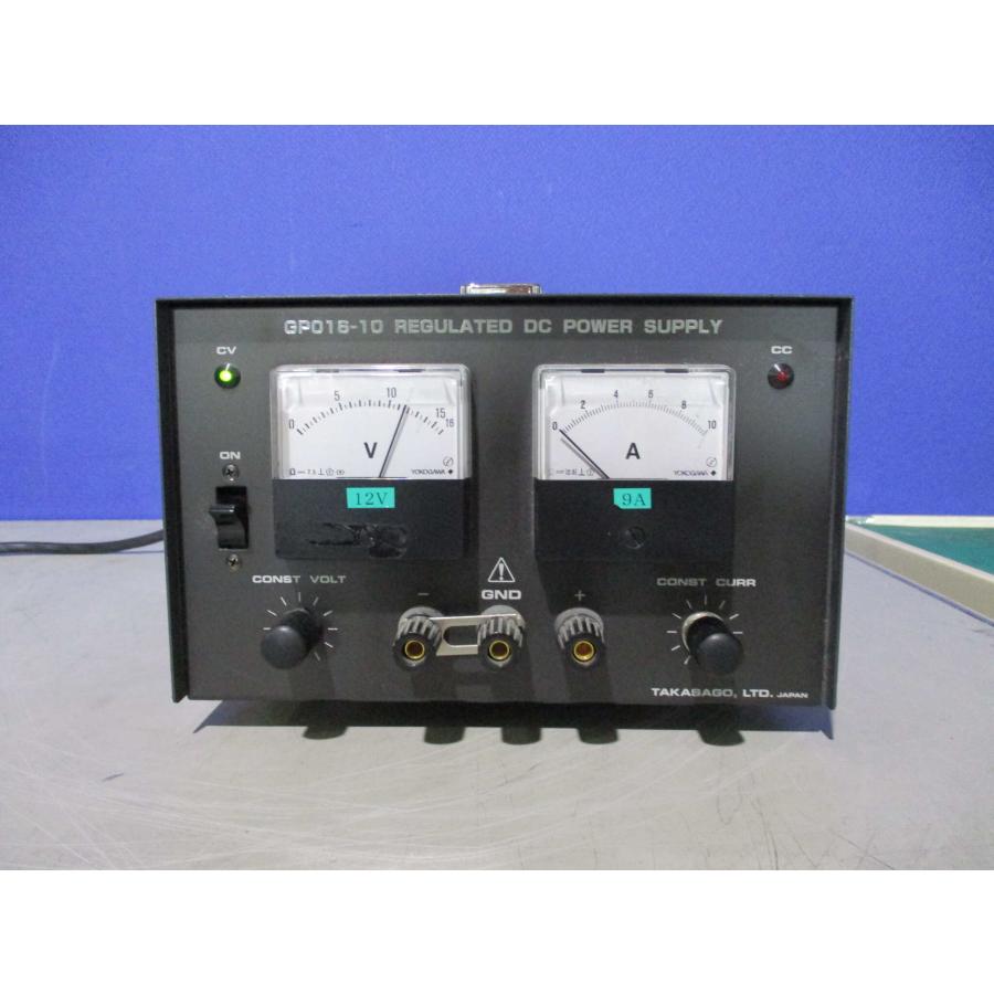中古 TAKASAGAO GP016-10型 直流安定化電源 REGULATED DC POWER SUPPLY (PAGR51025B001 ...