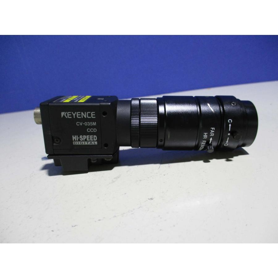 中古 KEYENCE デジタル倍速白黒カメラ CV-035M 画像センサ/F2.8/50MM(R50527ABC005 ...